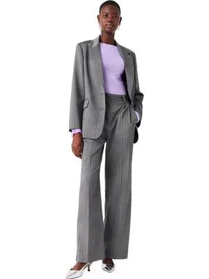 Maje Polyester Suit Jacket - Grey