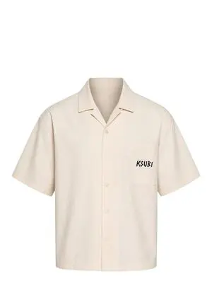 Ksubi Stay Up Diner Short Sleeve Shirt - Ecru