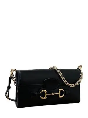 Gucci Calfskin Shoulder Bag - Black