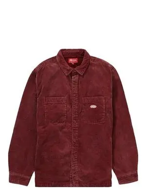 Supreme Quilted Corduroy Shirt - Rust