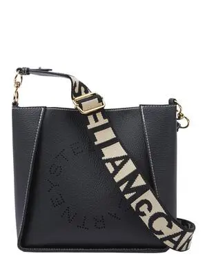 Stella McCartney Stella McCartney Logo Square Crossbody Bag Black