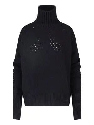 Ermanno Scervino Cashmere Lace Cardigan - Black