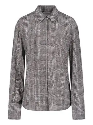 Ermanno Scervino Checkered Viscose Shirt - Gray