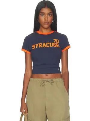 HYPE AND VICE Goal Graphic Baby Tee - Navy