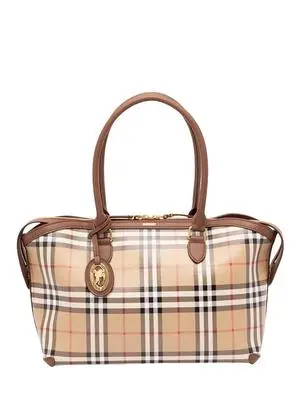 Burberry Small Zipped Tote - Multicolor