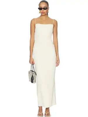 EAVES X Blake Evin Polished Crepe Maxi Dress - Ivory