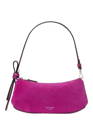 Kate Spade New York Loop Suede Pochette Bag - Beet