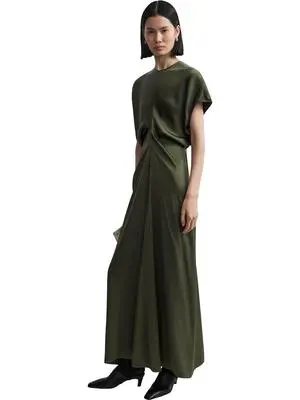 TOTEME Slouch Waist Dress - Dark Green