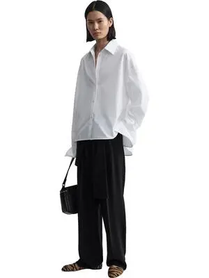 TOTEME Boxy Poplin Shirt - White