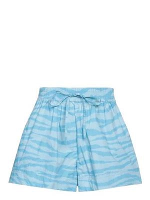 GANNI Shorts & Bermuda Shorts Size Organic Cotton - Blue