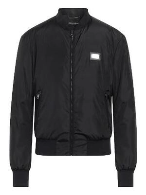 Dolce & Gabbana Polyamide Bomber Jacket - Black