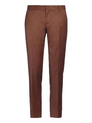 DANIELE ALESSANDRINI Tailored Twill Trousers - Brown