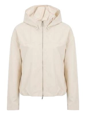 Emporio Armani Cotton Polyamide Casual Hooded Jacket - White