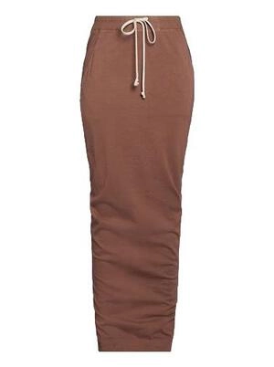 Rick Owens Cotton-blend Maxi Pencil Skirt - Brown