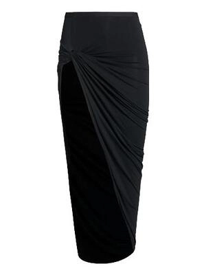 Rick Owens Modal Cashmere Maxi Skirt - Black
