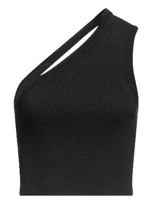 Jacquemus JACQUEMUS One-Shoulder Knit Top Black