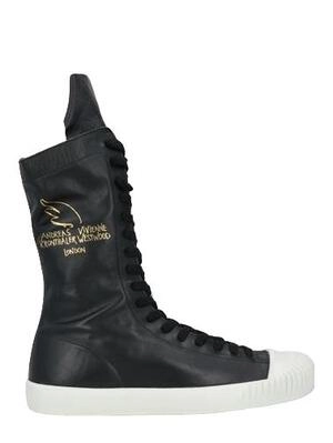 VIVIENNE WESTWOOD Leather Lace-up Boots - Black