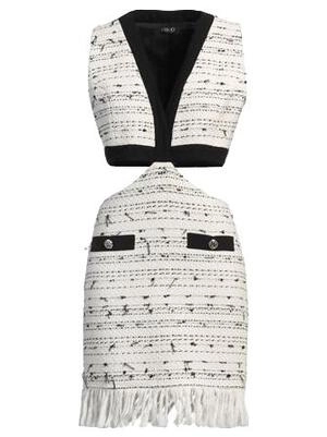 Liu Jo Mini Tweed Bodycon Dress - White
