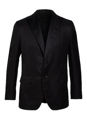 Caruso Blazer Size Wool, Silk - Black
