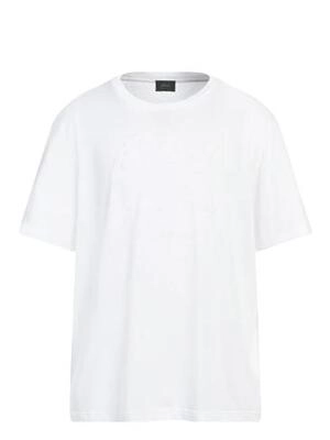 Brioni Man T-shirt Black Size M Cotton White