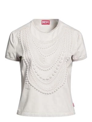 DIESEL® T-shirt Size Cotton, Elastane - Beige