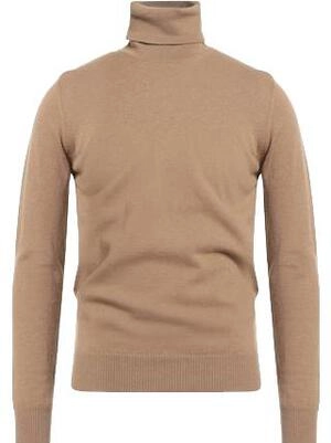 Alpha Studio Geelong Wool Turtleneck Sweater - Beige