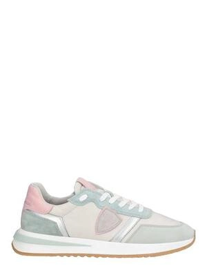 Philippe Model Leather And Textile Fiber Low-top Sneakers - Blue