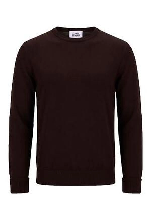 Alpha Studio Sweater Size Wool - Brown