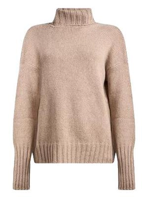 ARAGONA Cashmere Turtleneck Sweater - Grey