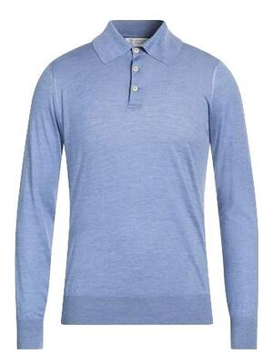 Brunello Cucinelli Silk And Cotton Lightweight Knit Sweater - Blue