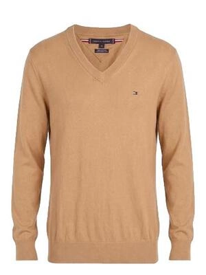 Tommy Hilfiger V-neck Sweater - Camel