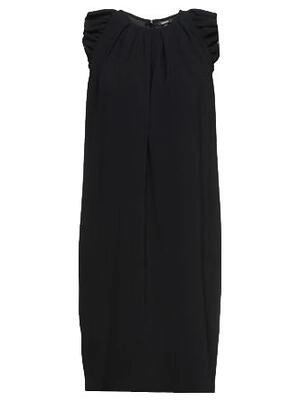 Aspesi Crepe Flared Mini Dress - Black