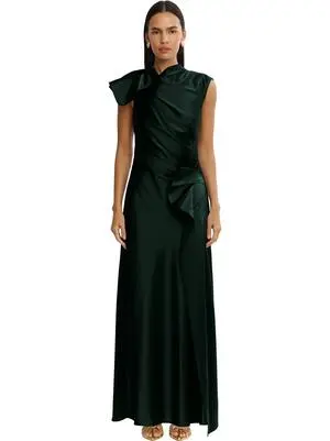 Acler Ramshaw Maxi Dress - Midnight Green