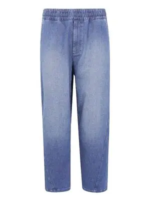 Emporio Armani Wide-leg Trousers - Blue
