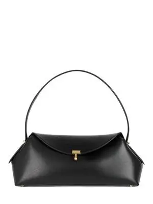 TOTEME TOTEME T-Lock Leather Shoulder Bag Black