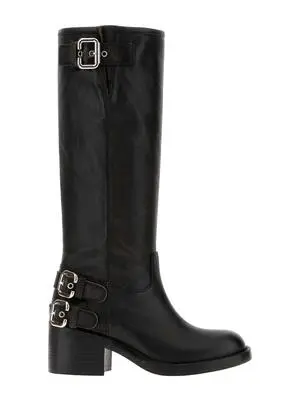 Chloé Leather Dakota Boots - Black
