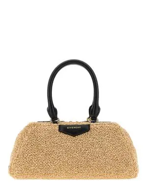 Givenchy Raffia Mini Antigona East-west Handbag - Brown