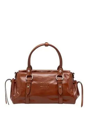 Miu Miu Shiny Leather Handbag - Multicolor