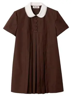 Miu Miu Cotton Mini Dress - Multicolor