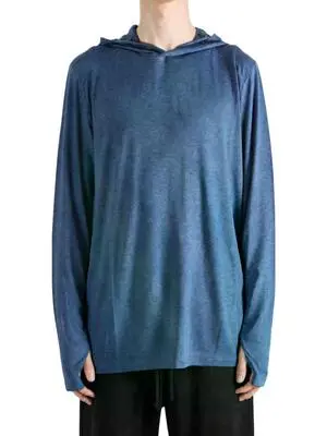 FREE FLY Bamboo Shade Raglan-sleeve Hoodie - Blue