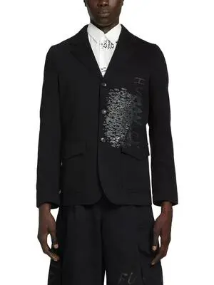 COMME DES GARÇONS Graphic-Print Cotton Jacket