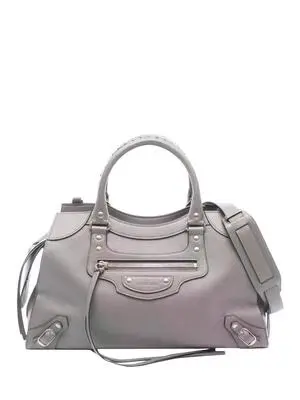 Balenciaga Motocross Neo Classic City Satchel - Grey