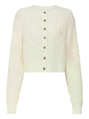 LOULOU DE SAISON LouLou De Saison Edie Bubble-Stitch Cardigan