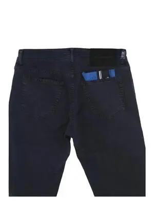Jacob Cohen Logo-patch Five-pocket Trousers - Blue