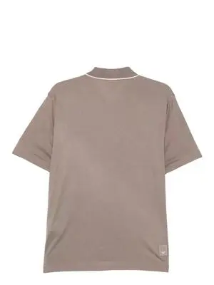 Emporio Armani Logo-patch Polo Shirt Brown