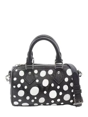 LOUIS VUITTON Monogram Giant Empreinte Nano Speedy Bandouliere Satchel - Black