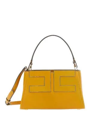 Elisabetta Franchi Logo Handbag - Yellow