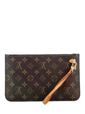 LOUIS VUITTON Monogram Canvas Large Pouch - Brown