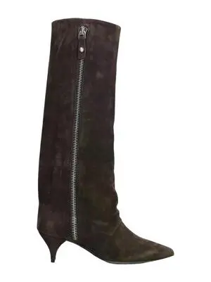 ALCHIMIA Pointed-toe Zip-detail Boots - Brown