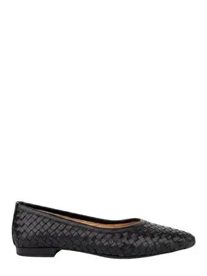 SERGIO MORETTI FIRENZE SERGIO MORETTI FIRENZE Woven Almond-Toe Ballet Flats
